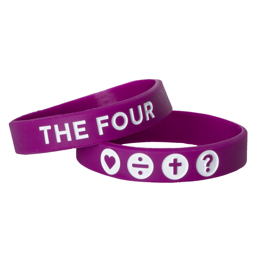 THE FOUR Armband (violett) – CAMPUS FÜR CHRISTUS